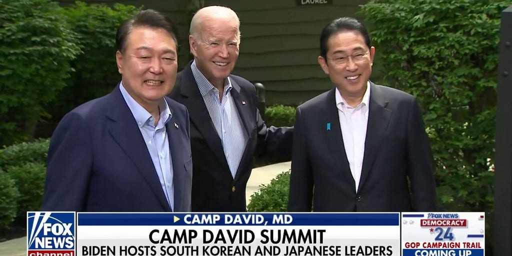 President Biden meets with key allies at Camp David | Fox News Video