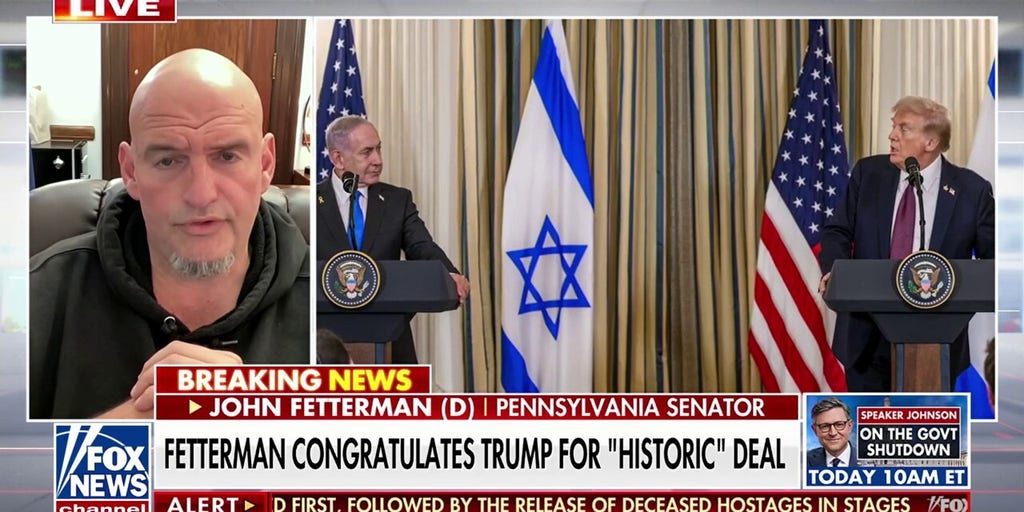 Fetterman 'optimistic' about longevity of Trump-brokered Gaza peace ...