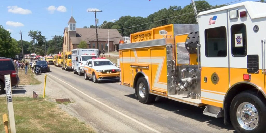 WATCH LIVE: Funeral procession underway for firefighter killed at Trump ...