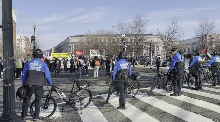 Pro-Palestinian protesters disrupt traffic across DC | Fox News Pro-Palestinian protesters disrupt traffic across DC | Fox News