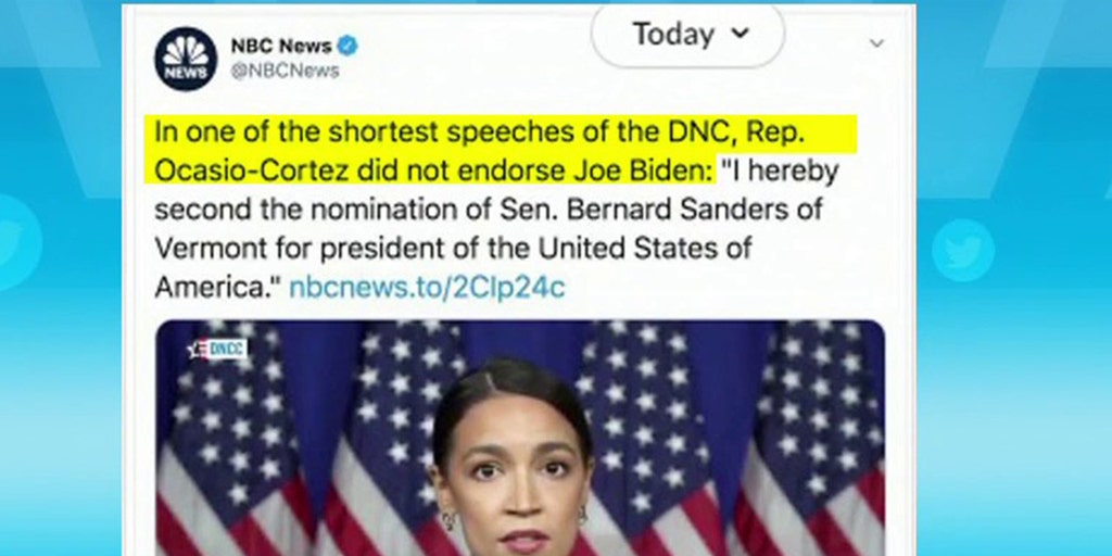 AOC rips NBC for bad tweet | Fox News Video