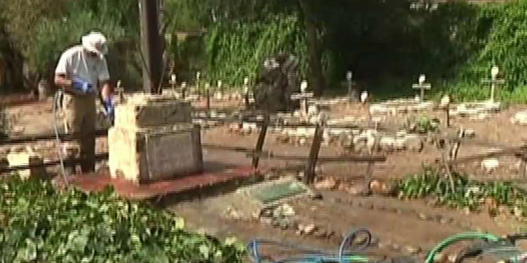 Vandals knock over, deface statue of newly canonized saint | Fox News Video