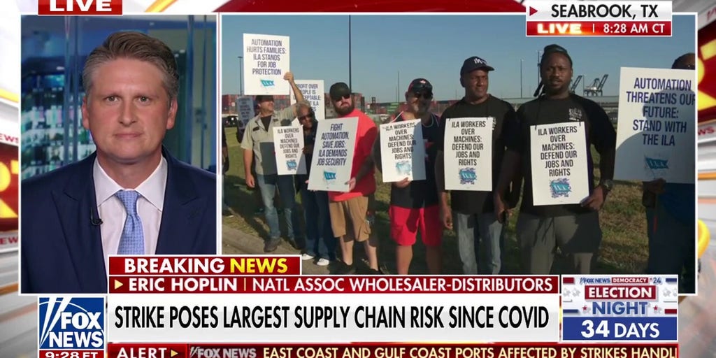 Port strike posses largest supply chain risk since COVID | Fox News Video