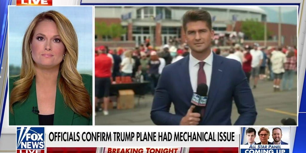 Trump plane grounded over mechanical issue | Fox News Video