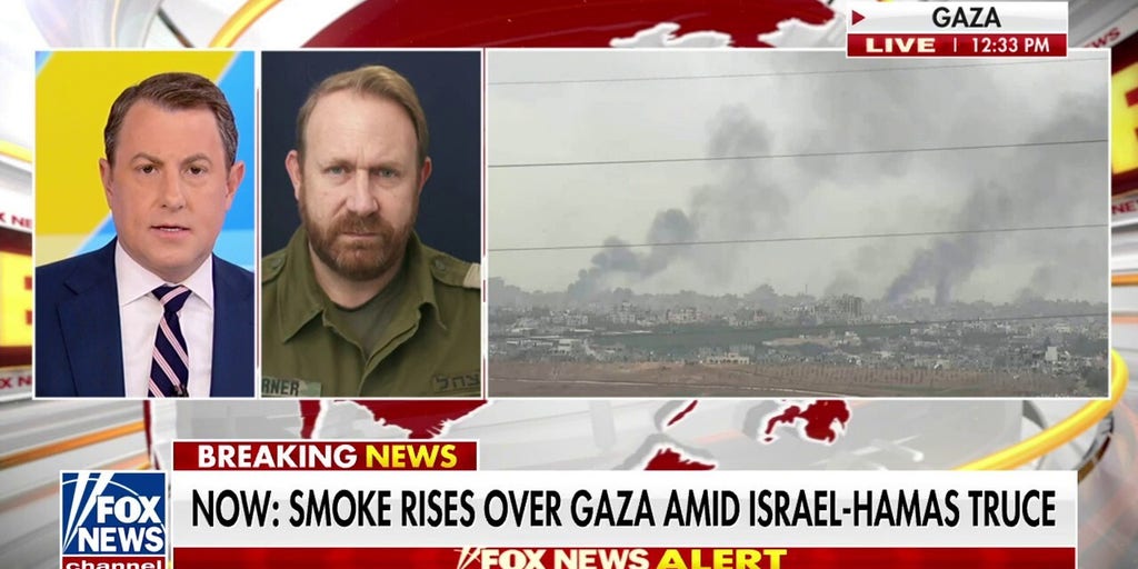 Smoke rises over Gaza despite Israel-Hamas cease-fire | Fox News Video
