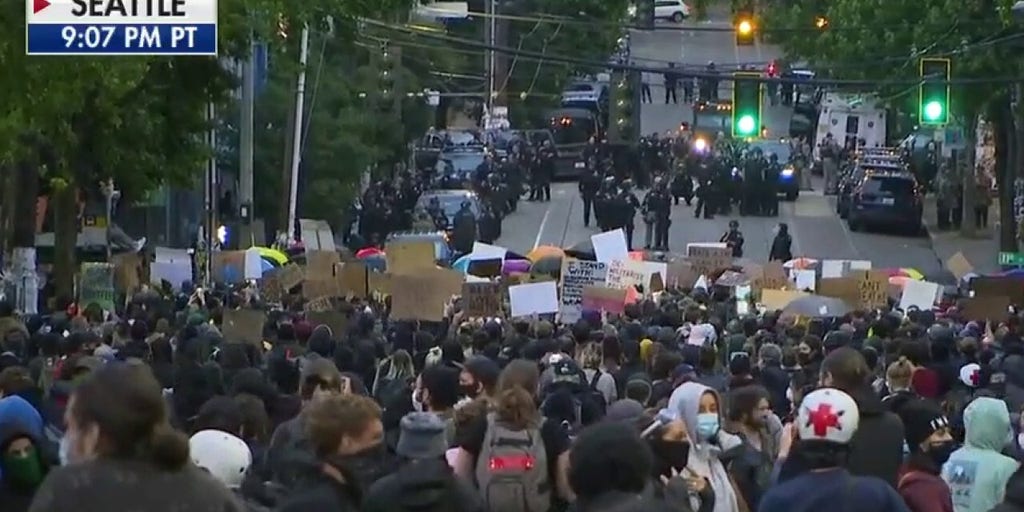 Protesters gather in Seattle after Monday night skirmishes with police ...