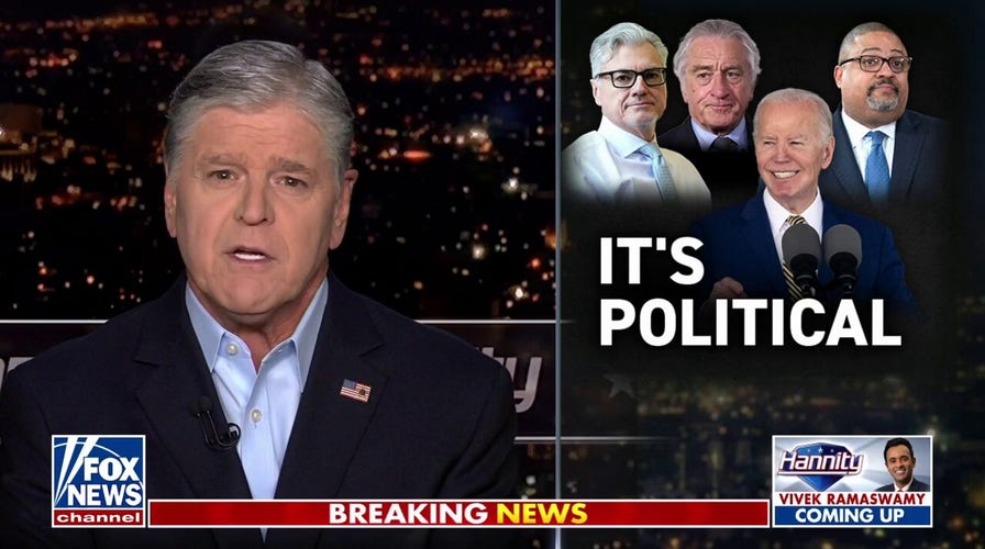 Sean Hannity shreds NY v. Trump as a 'show trial' | Fox News Sean Hannity shreds NY v. Trump as a 'show trial' | Fox News