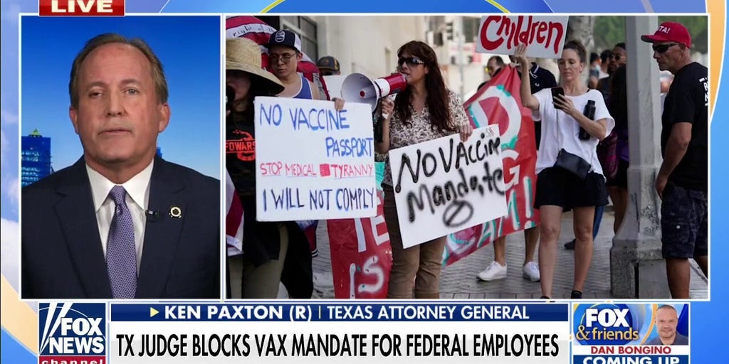 Bidens Vaccine Mandates Dont ‘make Sense Ken Paxton Fox News Video