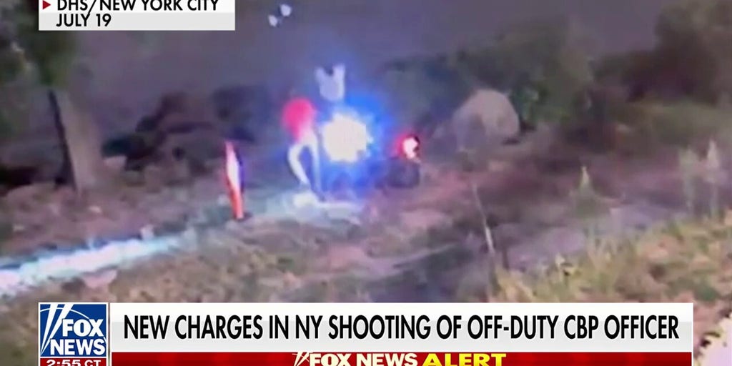 New charges in New York shooting of off-duty CBP officer | Fox News Video