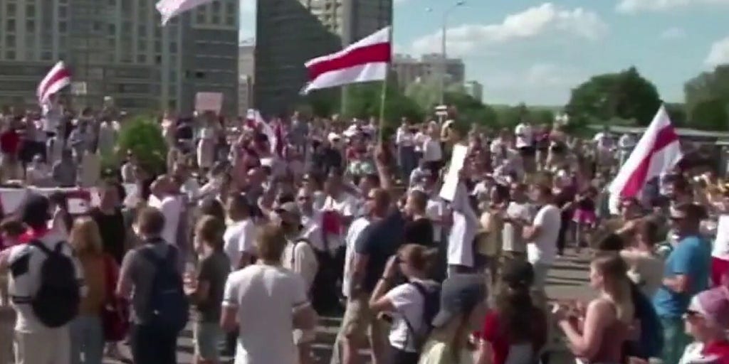 Protests in Belarus over presidential election results | Fox News Video