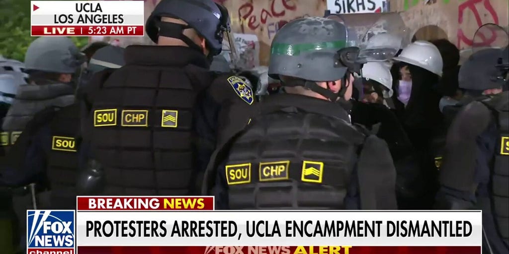 Police arrest UCLA protesters, dismantle anti-Israel encampment | Fox ...