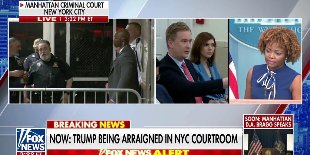 White House asked about 'precedent' Bragg sets in Trump case | Fox News ...