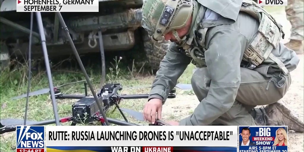 Russian drones violate NATO airspace after incident in Romania | Fox News Video