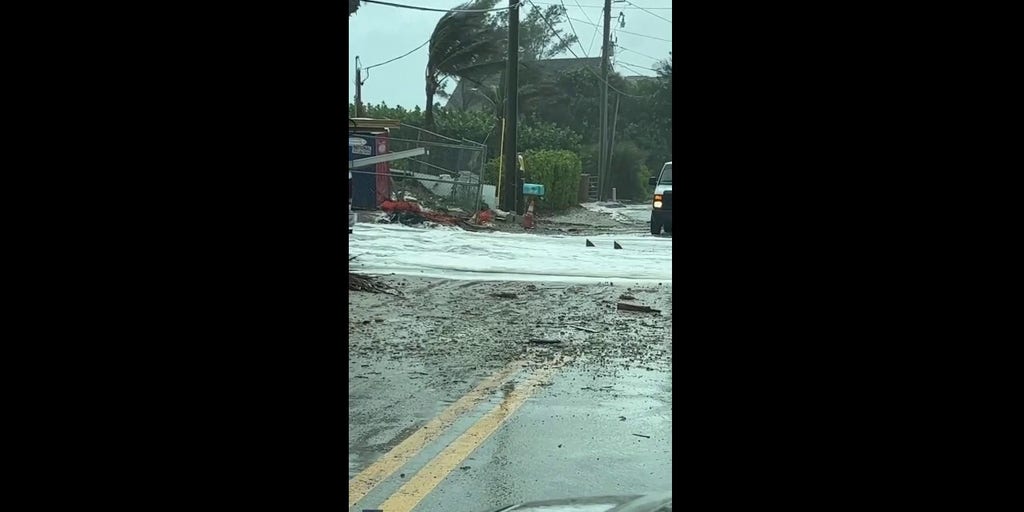 Video of 'sharks' swimming across Florida road during Tropical Storm ...