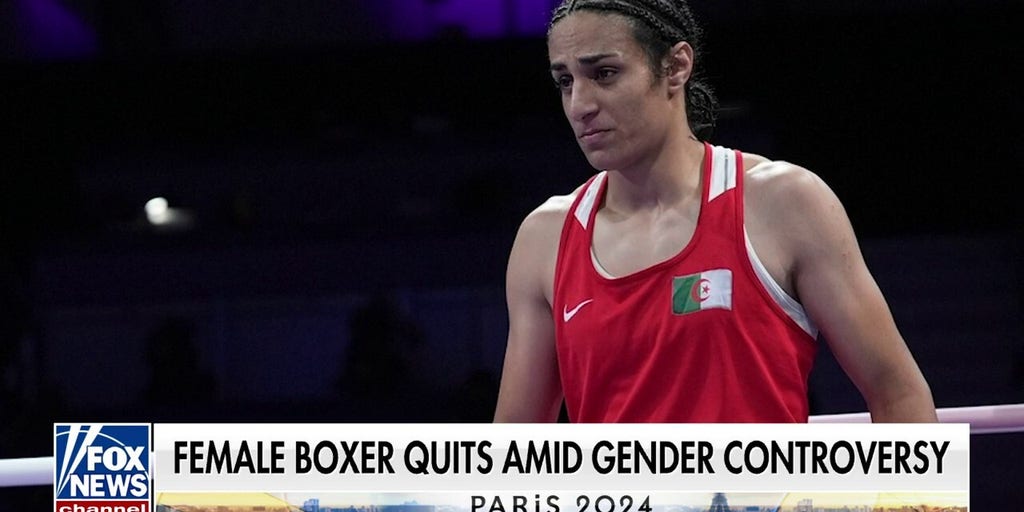 Female Olympic boxer quits fight against opponent embroiled in gender ...