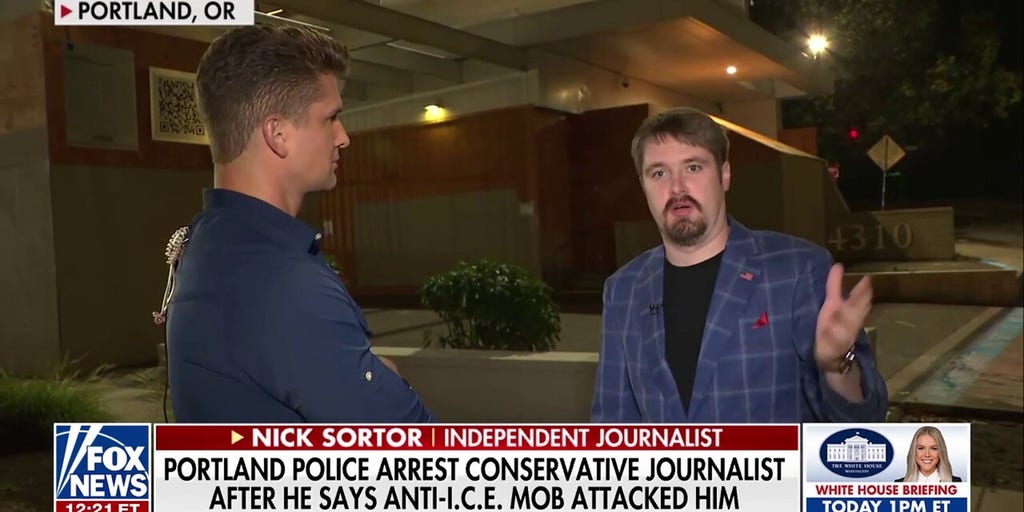Portland police arrest conservative journalist after attack by anti-ICE ...