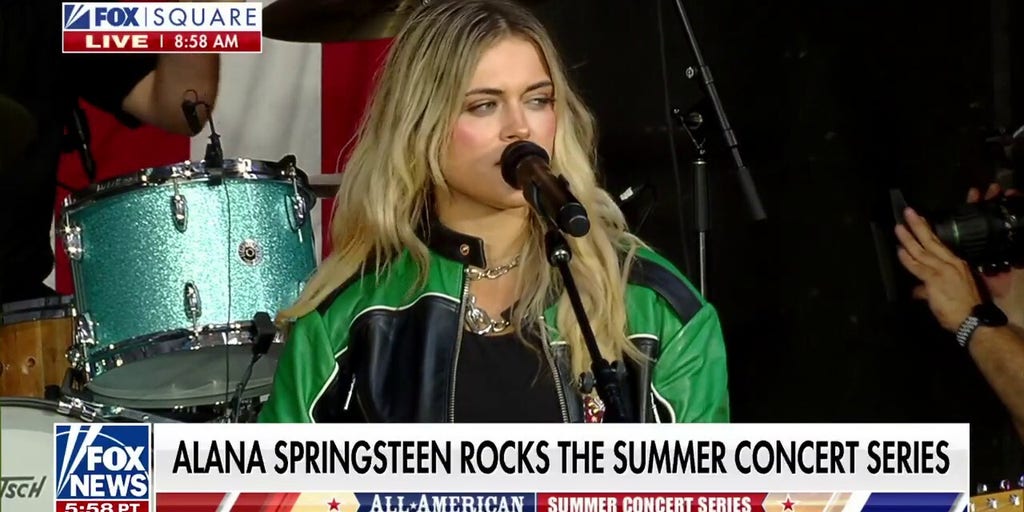 Alana Springsteen performs at the All-American Summer Concert Series ...
