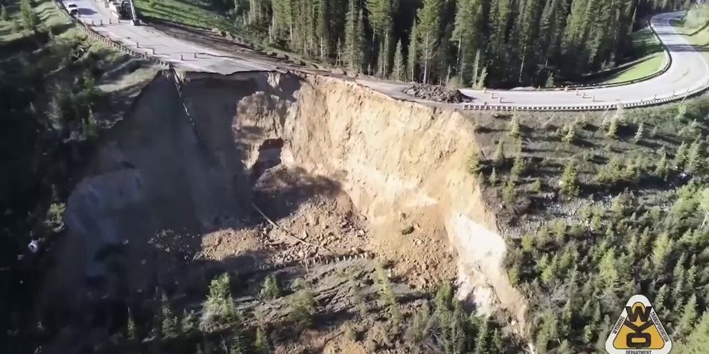 Wyoming's Teton Pass road collapses in 'catastrophic failure' | Fox ...