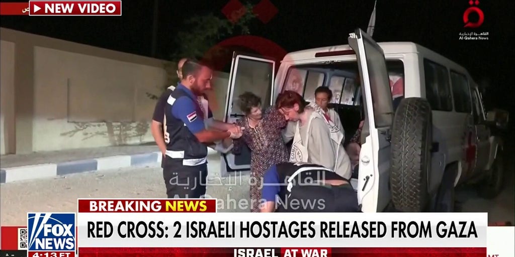 Video emerges of released two Israeli hostages | Fox News Video