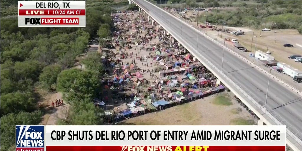 Border Patrol shuts down Del Rio Port of entry | Fox News Video