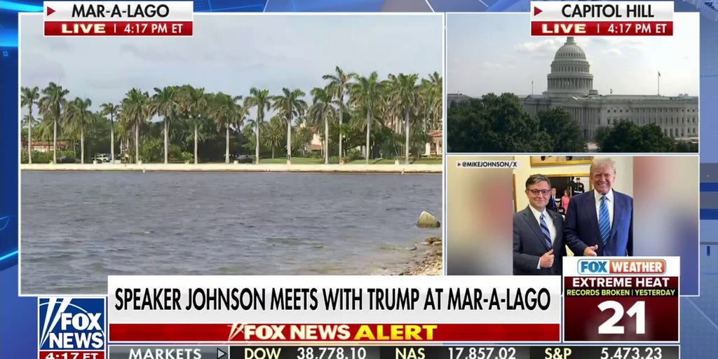 Speaker Johnson visits Mar-a-Lago as Republicans seek to grow House ... Speaker Johnson visits Mar-a-Lago as Republicans seek to grow House ...
