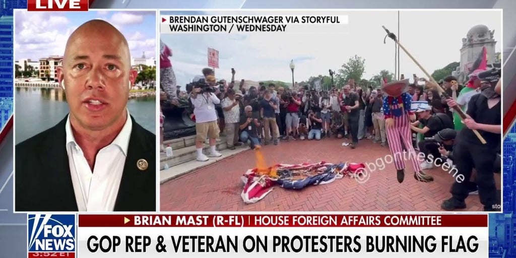 Flag burning protest was sponsored by American unions: Rep. Brian Mast ...