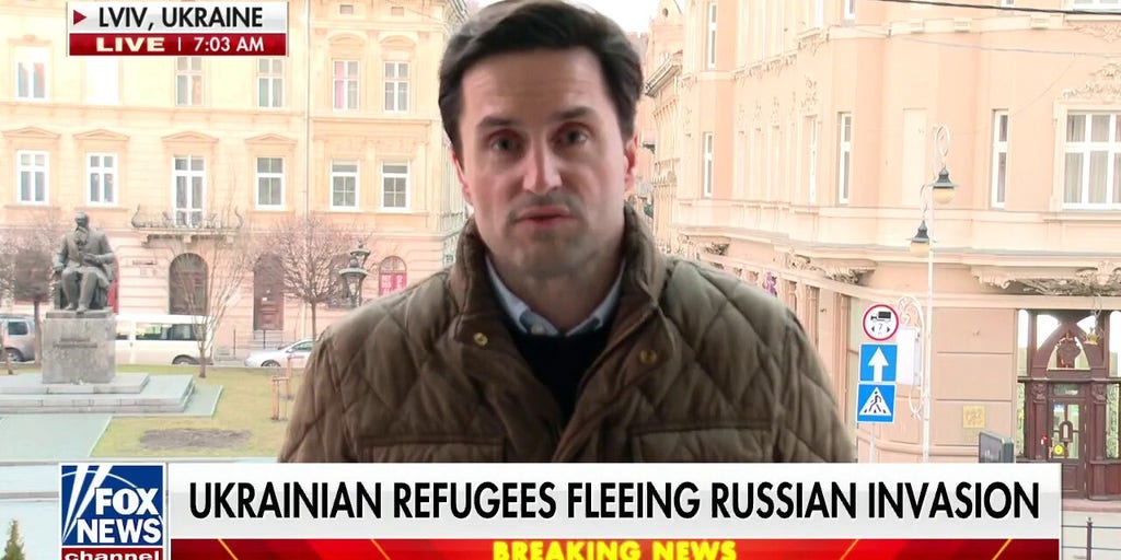 Air Sirens Heard In Lviv As Refugees Flee Russian Invasion Fox News Video