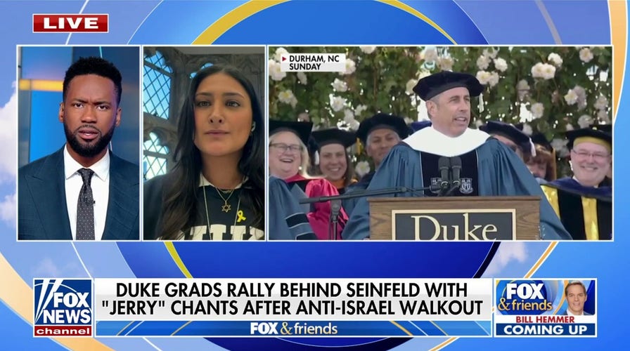 Duke Grads Rally Behind Jerry Seinfeld After Anti Israel Agitators Disrupt Commencement Speech