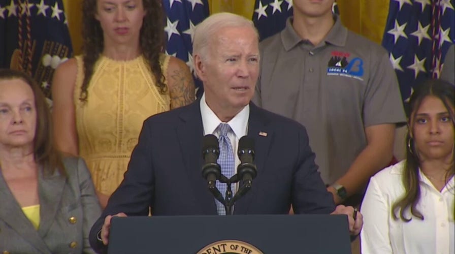 Biden shouts during speech, challenges anyone to name 'one thing' the ... Biden shouts during speech, challenges anyone to name 'one thing' the ...
