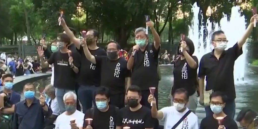 Hong Kong Protesters Defy Police Ban To Remember Tiananmen Square