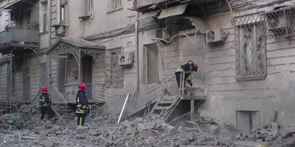 Aftermath of Russian attack on Odesa | Fox News Video
