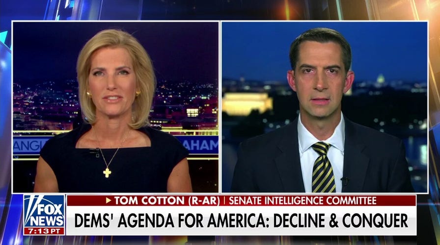 Tom Cotton: Democrats think a strong America is bad for our country ... Tom Cotton: Democrats think a strong America is bad for our country ...