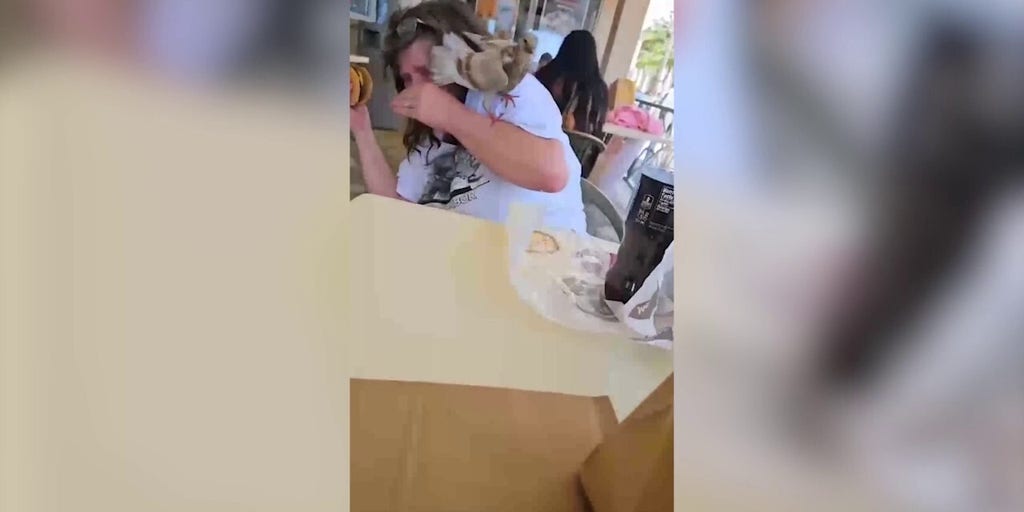 Pigeon attacks woman eating McDonald’s burger, tries to steal it from her mouth | Fox News Video