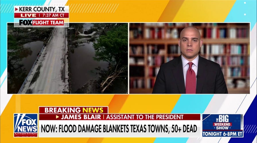 Trump pledges full support for Texas amid catastrophic floods | Fox News Video
