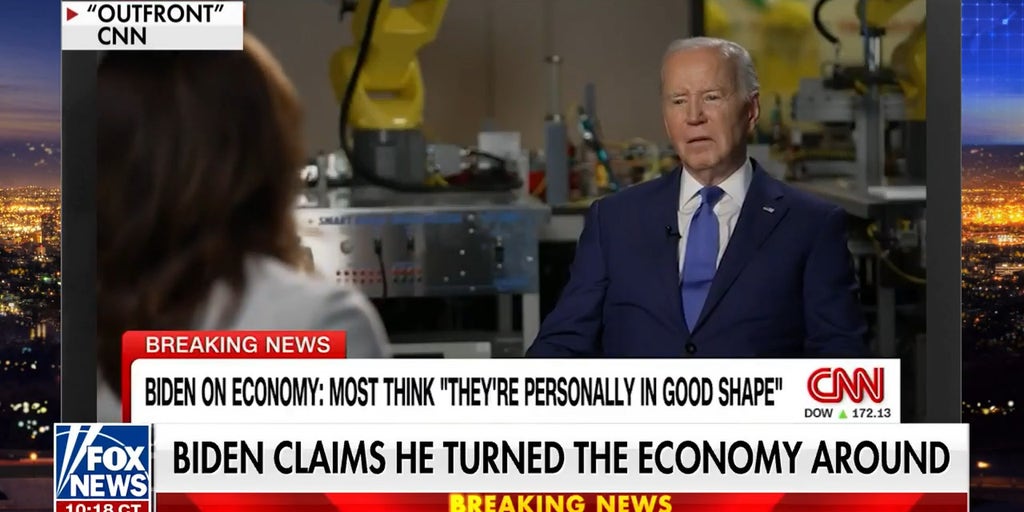 Biden claims he's turned economy around in CNN interview | Fox News Video