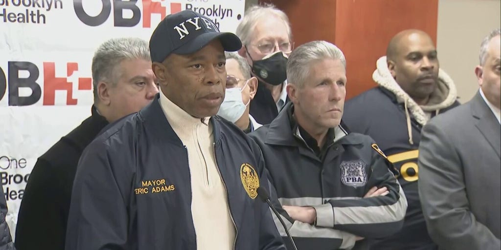 New York Mayor Eric Adams addresses reporters after shooting of off-duty NYPD officer | Fox News ...