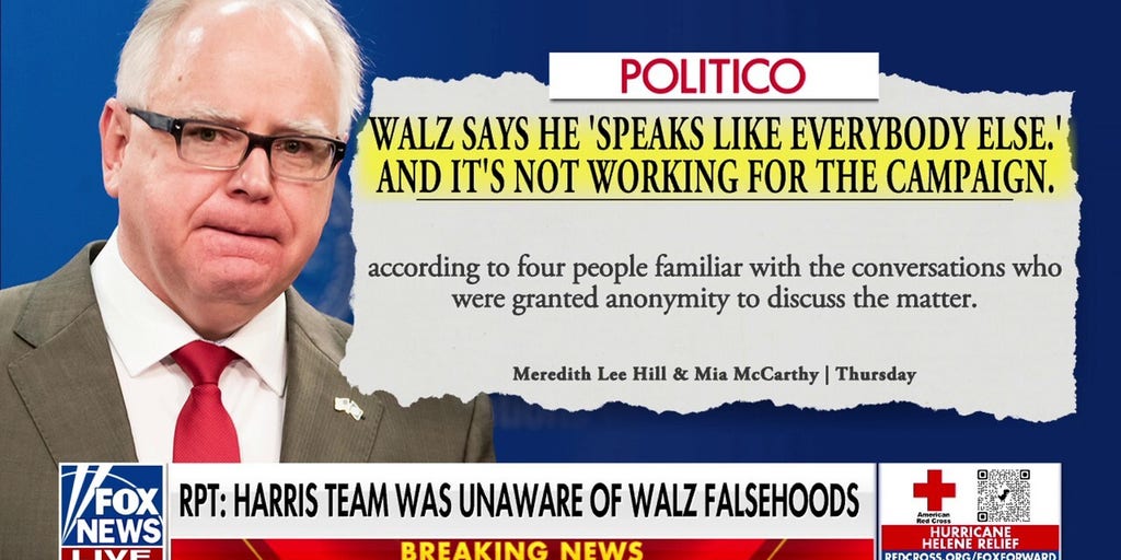 Harris team unaware of Walz falsehoods, report says | Fox News Video