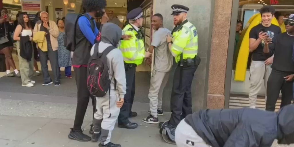 London police arrest shoplifters who gathered in response to TikTok ...