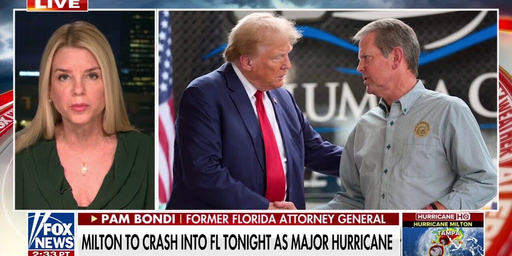 Pam Bondi reacts to VP Harris claiming Trump's hurricane response lacks ...