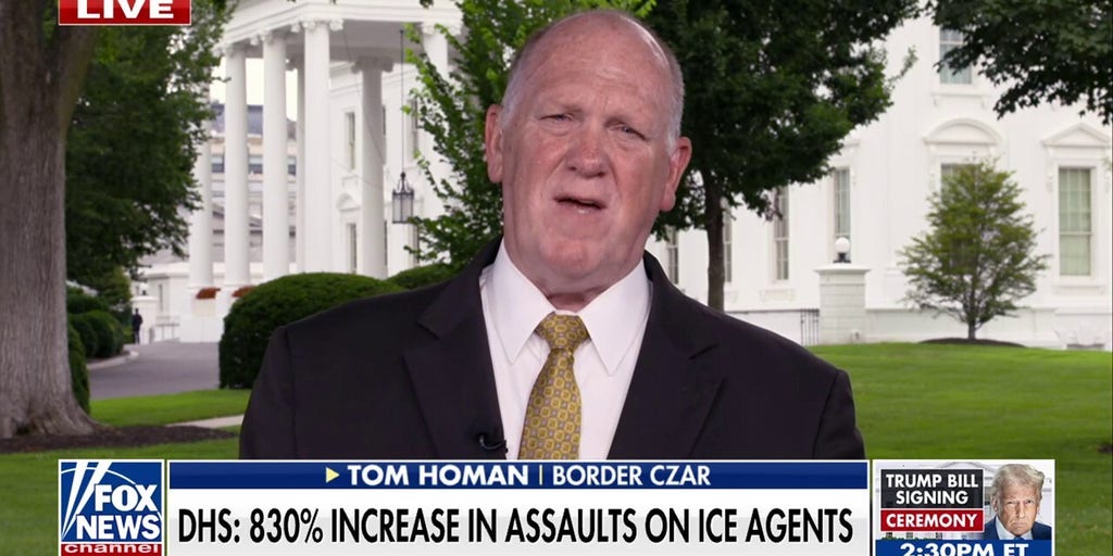 Homan defends ICE as LA mayor calls for agents to unmask | Fox News Video