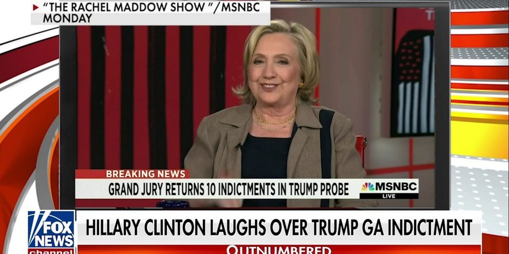 Hillary Clinton laughs off Trump's Georgia indictment | Fox News Video