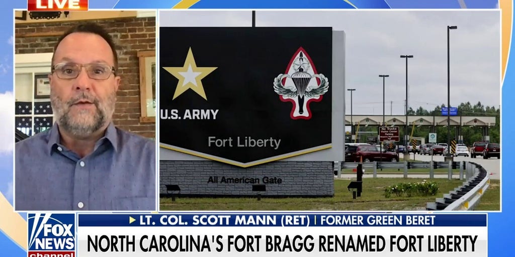 Fort Bragg name change is a ‘politicized move’: Lt. Col. Scott Mann ...