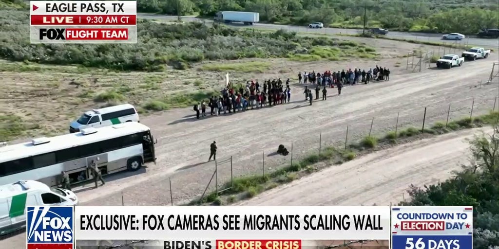Fox News video captures migrants in camo scaling Arizona wall | Fox ...