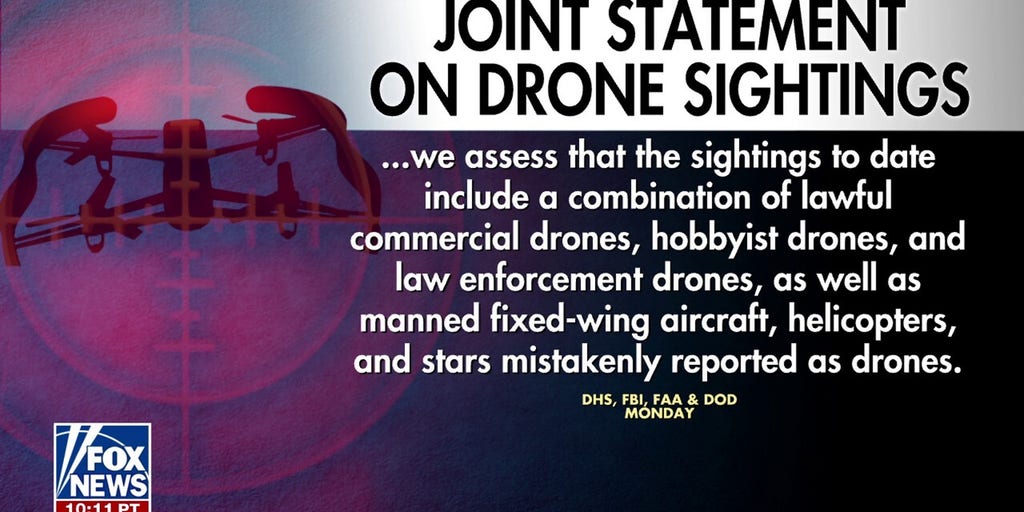 Mystery drones are 'lawful' activity, agencies confirm | Fox News Video