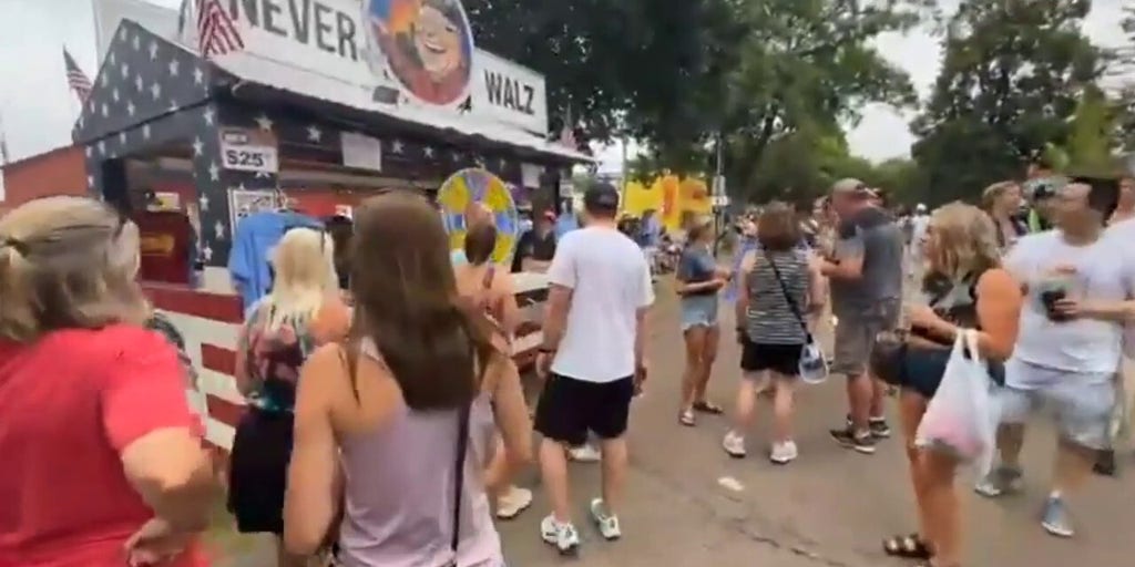'Never Walz' booth attracts crowds at Minnesota State Fair | Fox News Video