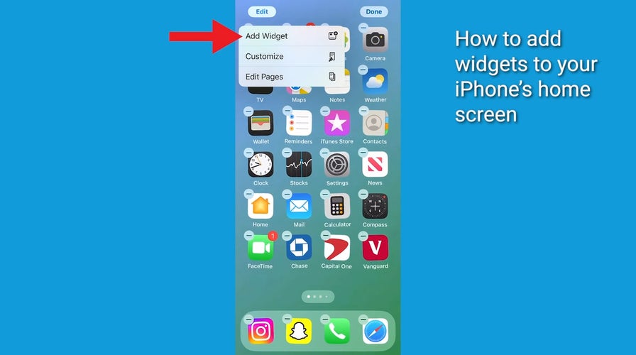 Helpful hack: Customize your home screen by adding widgets on your iPhone | Fox News