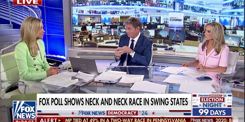 Fox News polling shows Trump, Harris neck and neck in key battleground ...