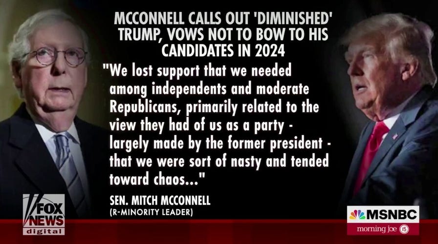 McConnell slams Trump as 'diminished,' blames him for making ... McConnell slams Trump as 'diminished,' blames him for making ...
