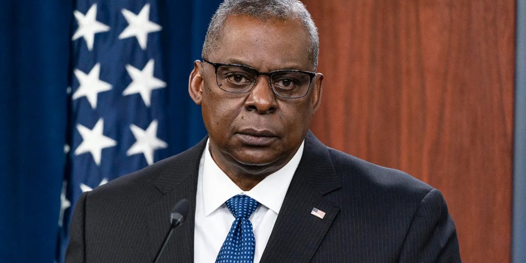 Secretary of Defense Austin holds a press conference at NATO Defense ...