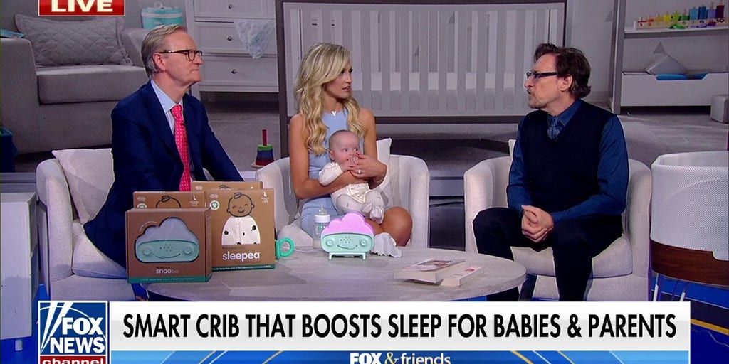 Carley Shimkus and baby Brock join 'Fox & Friends' with SNOO creator ...